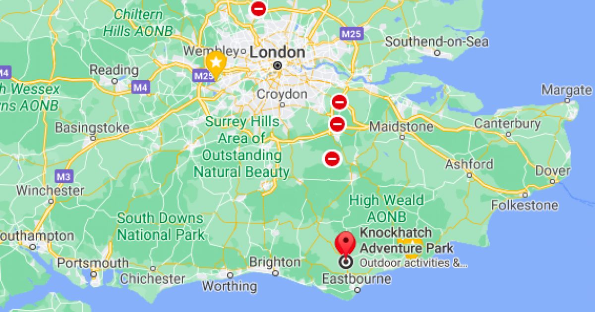 How To Find Us | Knockhatch Adventure Park - Knockhatch Adventure Park